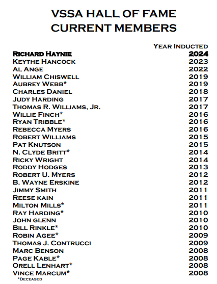 VSSA Hof Members – Home of the Virginia Skeet Shooting Association